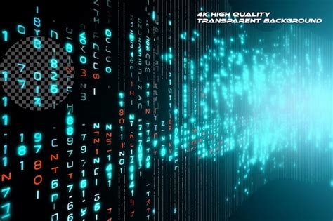 Premium Psd Abstract Futuristic Cyberspace With Binary Code