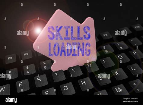 Handwriting Text Skills Loading Word Written On Points Out The Degree Of Difficulty When