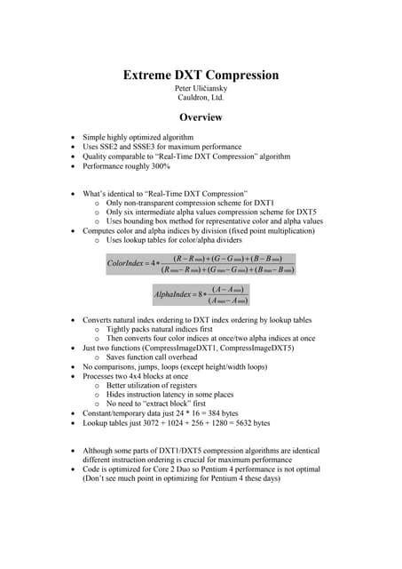 Extreme Dxt Compression Pdf