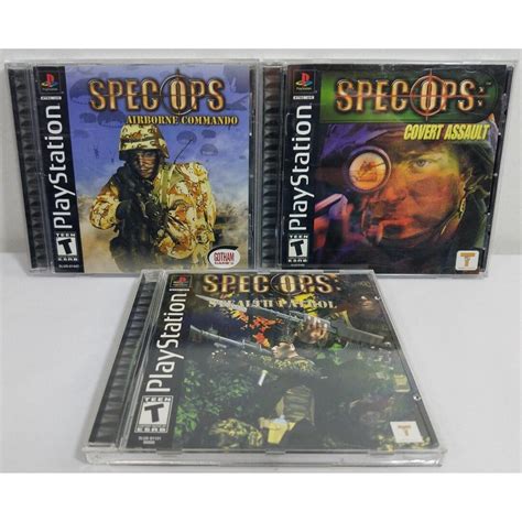Spec Ops Stealth Patrol Airborne Commando Covert Assault Lot Of 3 Ps1 Games Etsy