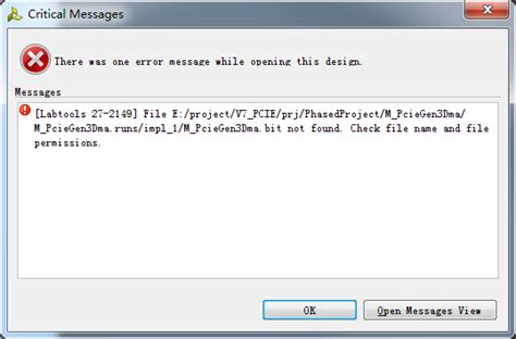 Vivado Error Labtools 27 2149 Csdn博客