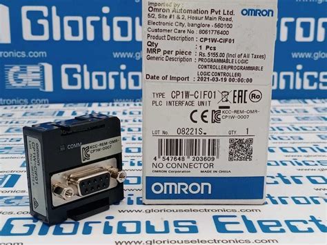 Omron CP W CIF PLC Expansion Module Option Board At Piece Programmable Controllers In