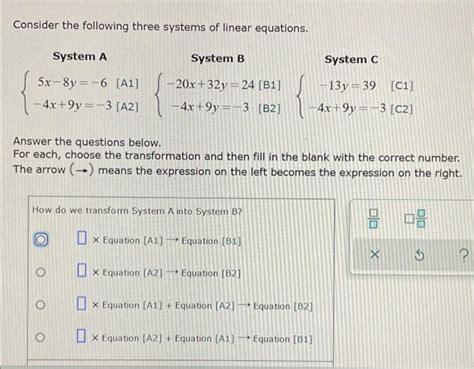 Solved Consider The Following Three Systems Of Linear
