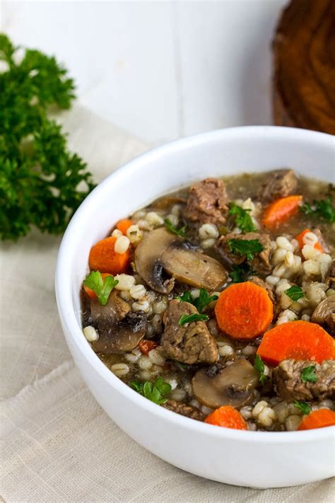 Beef Barley Mushroom Soup