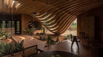 VY Architecture Studio Tops Indian House With Wave Like Concrete Roof