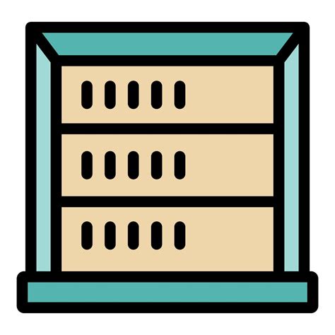 Server Rack Icon Representing Data Center And Network Infrastructure 52734046 Vector Art At Vecteezy
