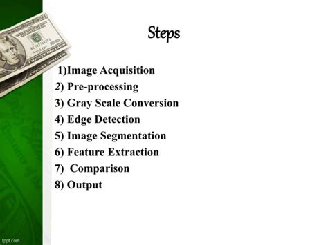 Paper Currency Recognigation With Counterfeit Detection Using Image Processing Ppt
