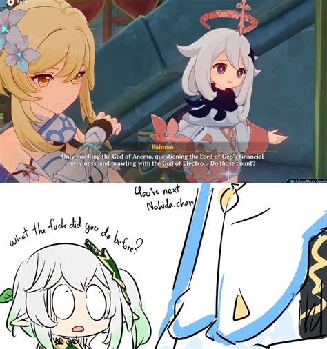 Lumine Paimon Anya And Nahida Genshin Impact Drawn By Sesield Danbooru