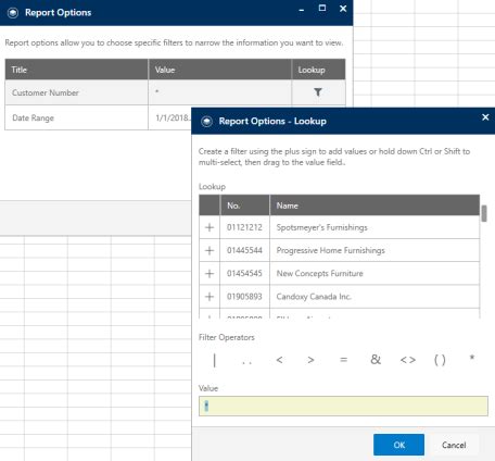 Create Report Options For Jet Excel Add In Jet