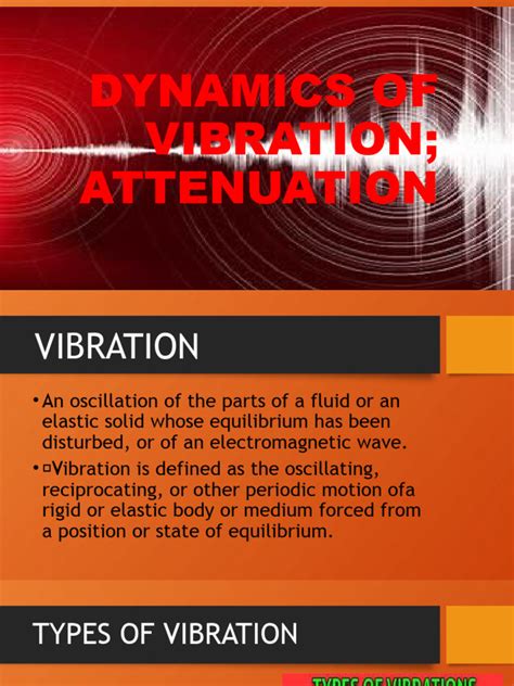 Dynamics Of Vibration Attenuation Pdf Waves Attenuation