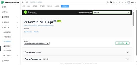 GitHub izhaorui Zr Admin NET ZR Admin NET是一款前后端分离的跨平台基于RBAC的通用权限管理后台ORM采用SqlSugar前端采用Vue