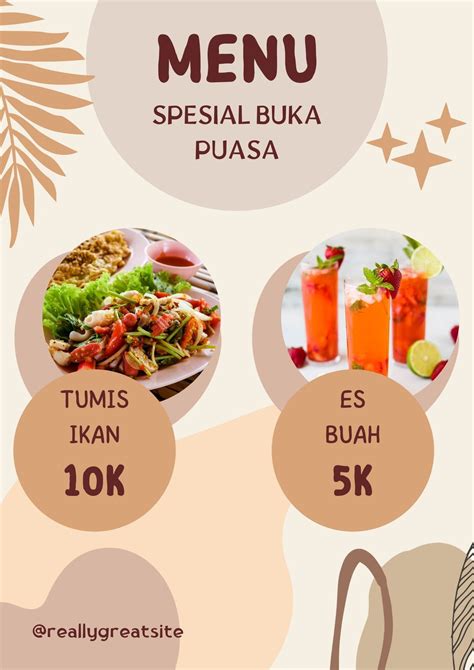 Detail Contoh Template Menu Makanan Koleksi Nomer 25