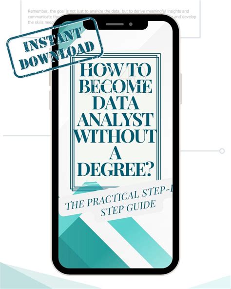 How To Become A Data Analyst Without A Degree Practical Step By Step Guide Etsy
