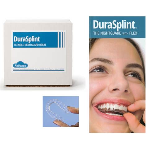 Reliance Durasplint Self Cure Nightguard And Splint Material Clear Medium Economy Size Kit