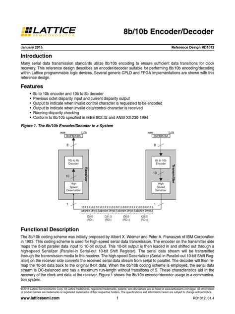 8b10bencoderdecoder Documentation Pdf Digital Electronics Data