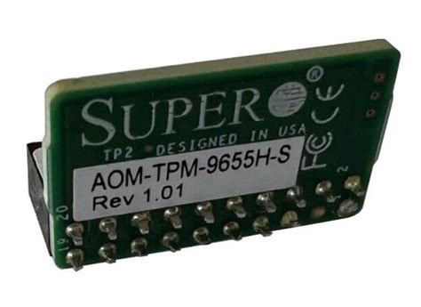 Supermicro Aom Tpm 9655h S Add On Horizontal Tpm Module Rev 1 01