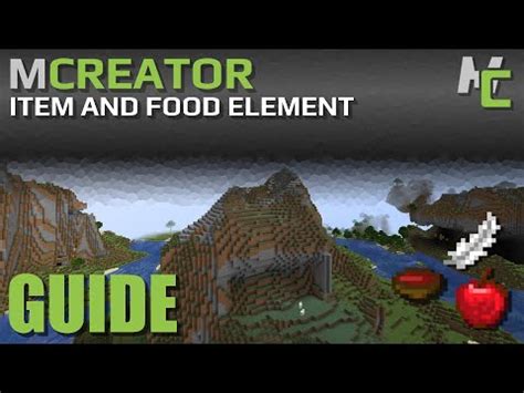 MCREATOR Item And Food Element YouTube