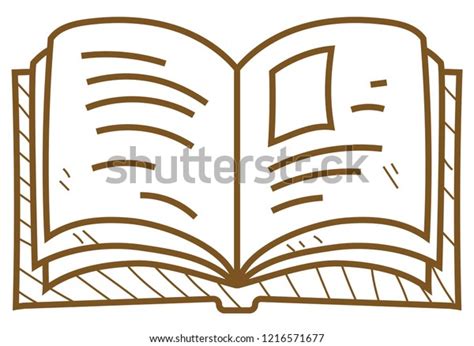 Open Book Color Icon Pencil Drawing 스톡 일러스트 1216571677 Shutterstock