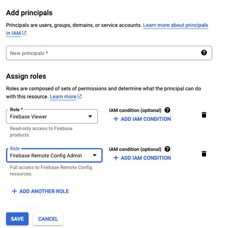 Google Cloud Iam Firebase Remote Config Create Role Viewer And