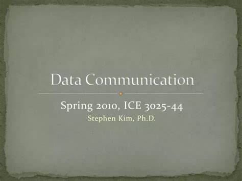 PPT Data Communication PowerPoint Presentation Free Download ID