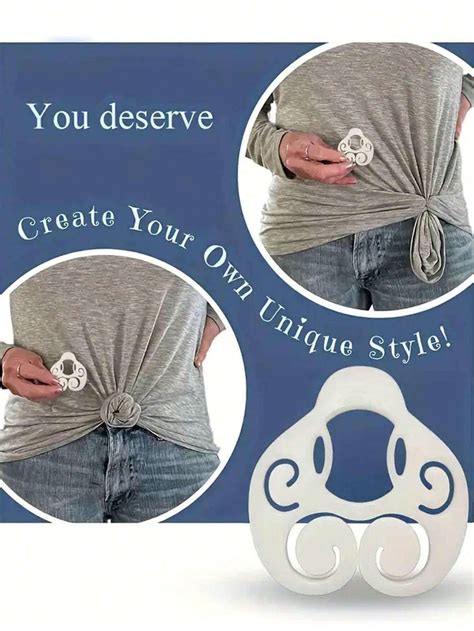 12pcs White Shirt Tightening Clasp For Women Multifunctional Styling