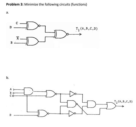 Solved Problem Minimize The Following Circuits Chegg