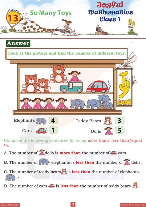 For Session 2025 26 Ncert Solutions Class 1 Joyful Maths Chapter 13