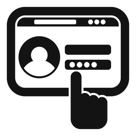 Premium Vector Hand Entering Password On Website Login Form