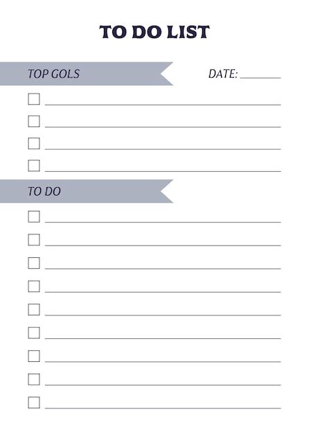 할 일 목록 빈 체크리스트 터 프리미엄 벡터