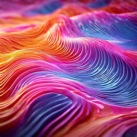 Vibrant Wave Pattern With Dynamic And Flowing Shapes K Uhd Vey Stock Image Image Of Dynam