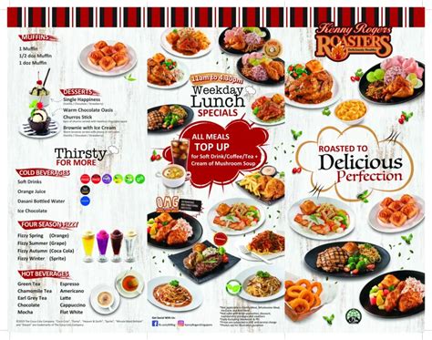 Kenny Rogers Roasters Menu With Latest Prices Singapore 2025