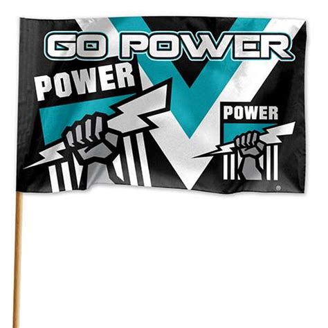 Afl Flag Game Day On Pole Port Power My Wordpress
