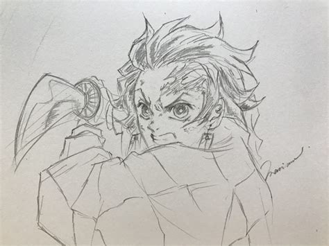 Как рисовать в стиле клинок рассекающий демонов