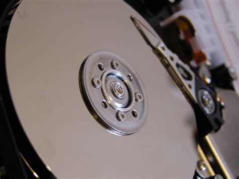 Close Up Of Hard Drive Disk Surface Free Stock Photo FreeImages