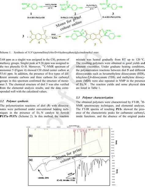 Ftir Spectrum Of Diol 5 A Observed B Calculated By Dft 6 31g