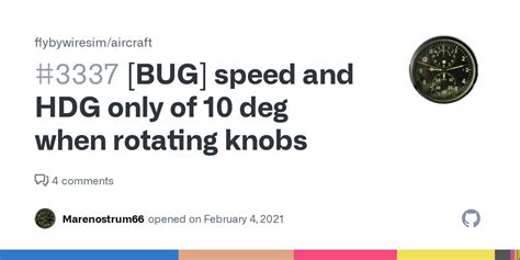 Bug Speed And Hdg Only Of 10 Deg When Rotating Knobs · Issue 3337 · Flybywiresimaircraft