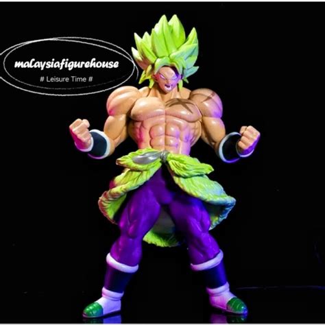 23cm Dragon Ball Legendary Super Saiyan Angry Broly Copy Resin Figure