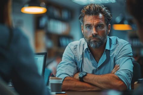 Employee Termination Male Employee In Modern Office Premium Ai