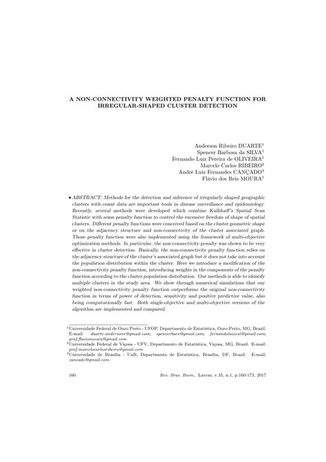 Pdf A Weighted Non Connectivity Penalty For Detection And Inference Of Irregularly Shaped