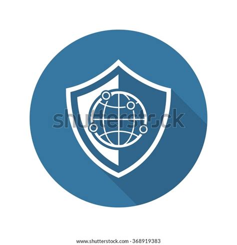 Network Security Icon Flat Design Business Stock Vector Royalty Free 368919383 Shutterstock