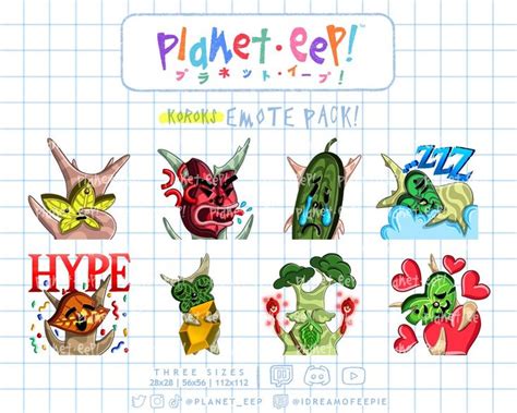 Korok Emotes BOTW Emotes TOTK Emotes Hetsu Emote Twitch Emotes Discord Emotes Youtube Emotes