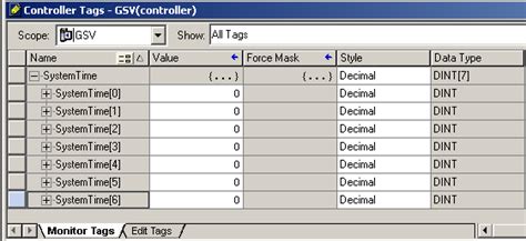 Controllogix Gsv Command Wallclocktime System Time