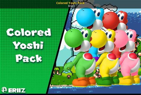 Colored Yoshi Pack Mod For New Super Mario Bros U Deluxe Nsmbud Mods