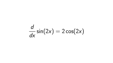 What Is The Derivative Of Sin 2x Epsilonify
