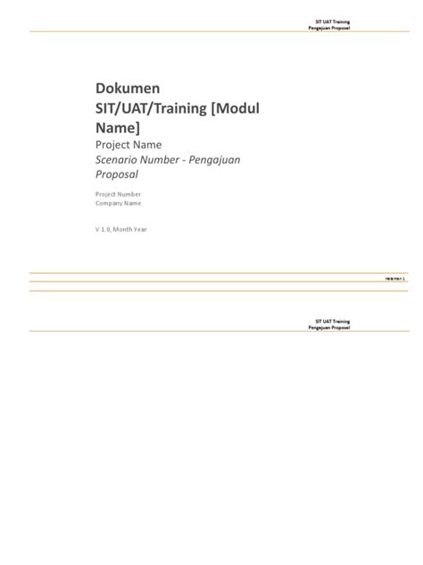 Template Uat Script Pdf