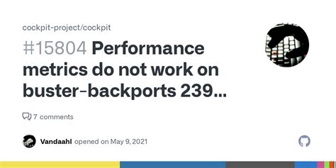 Performance Metrics Do Not Work On Buster Backports 239 [fixed In 243] · Issue 15804 · Cockpit