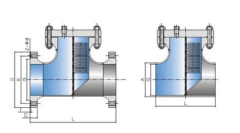 Tee Type Strainer Fabricated Carbon Steel A234 Wpb Bw Ends Tee Strainers 150lb