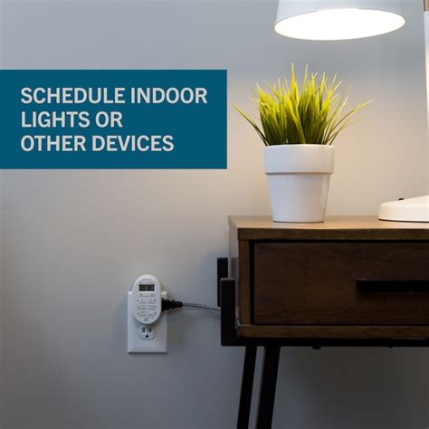 Utilitech 15 Amps 120 Volt Plug In Lighting Timer 78468 At