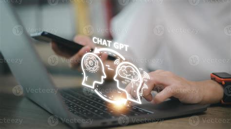 Chatgpt Chat With Ai Or Artificial Intelligence Woman Chatting With A Smart Ai Or Artificial