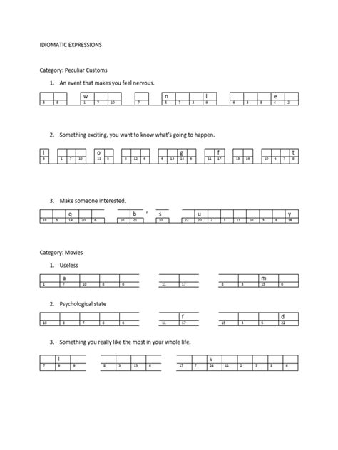 Idiomatic Expressions Pdf